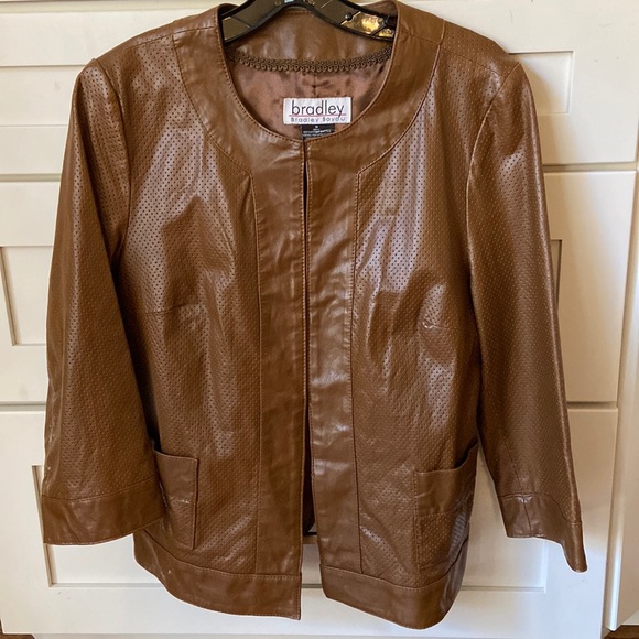 Bradley Bayou | Jackets & Coats | Bradley Bayou Perforated Brown ...